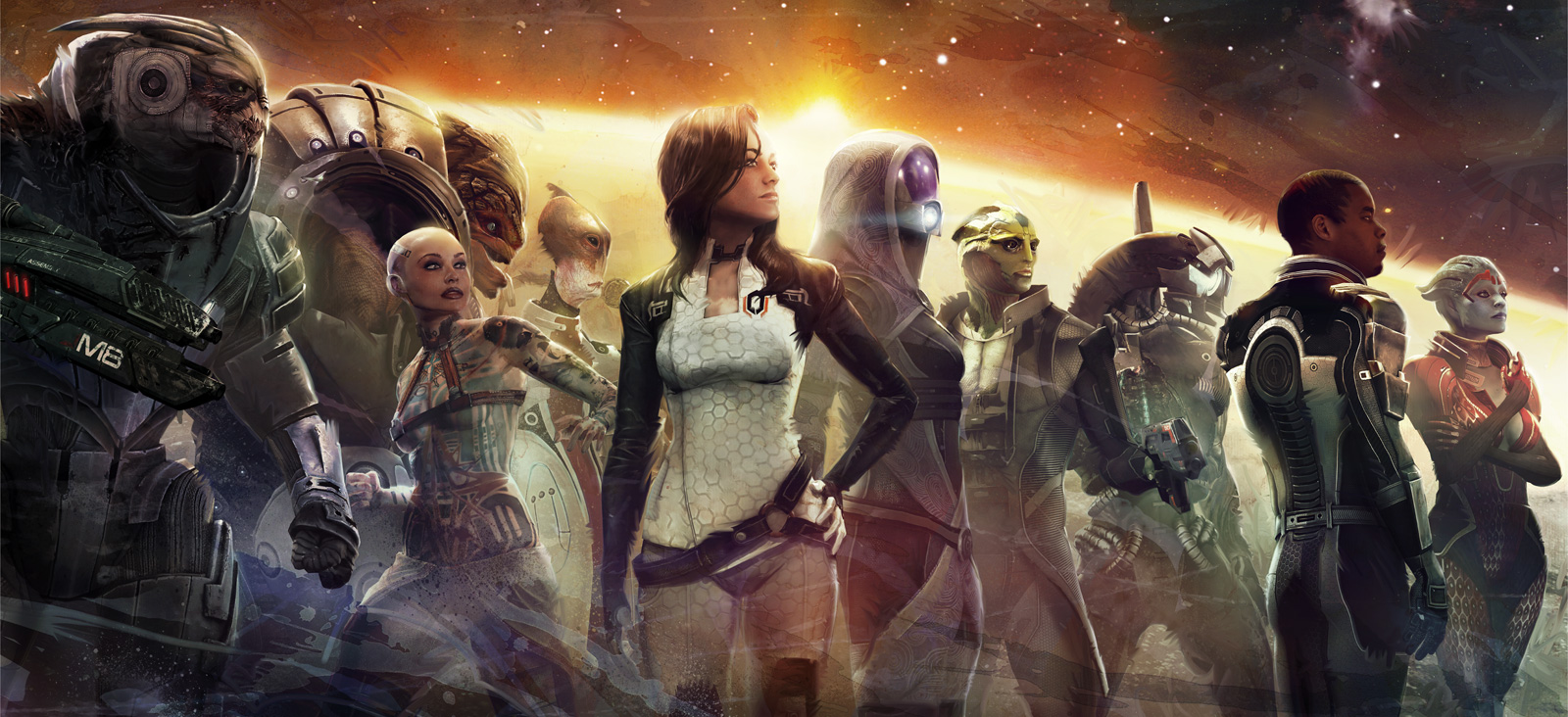 Artwork The Team | Mass Effect | BioWare | Cook and Becker
