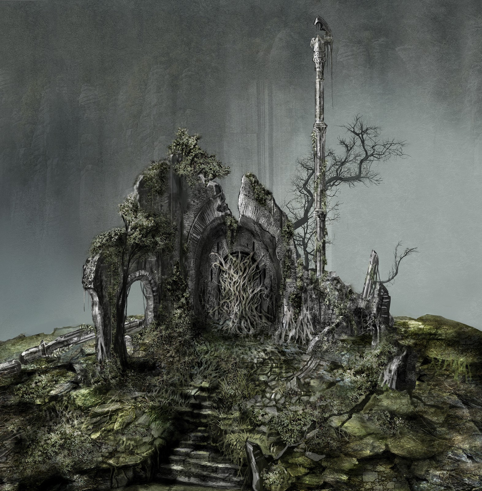 Artwork Crested Gate | Dark Souls | FromSoftware | Cook and Becker