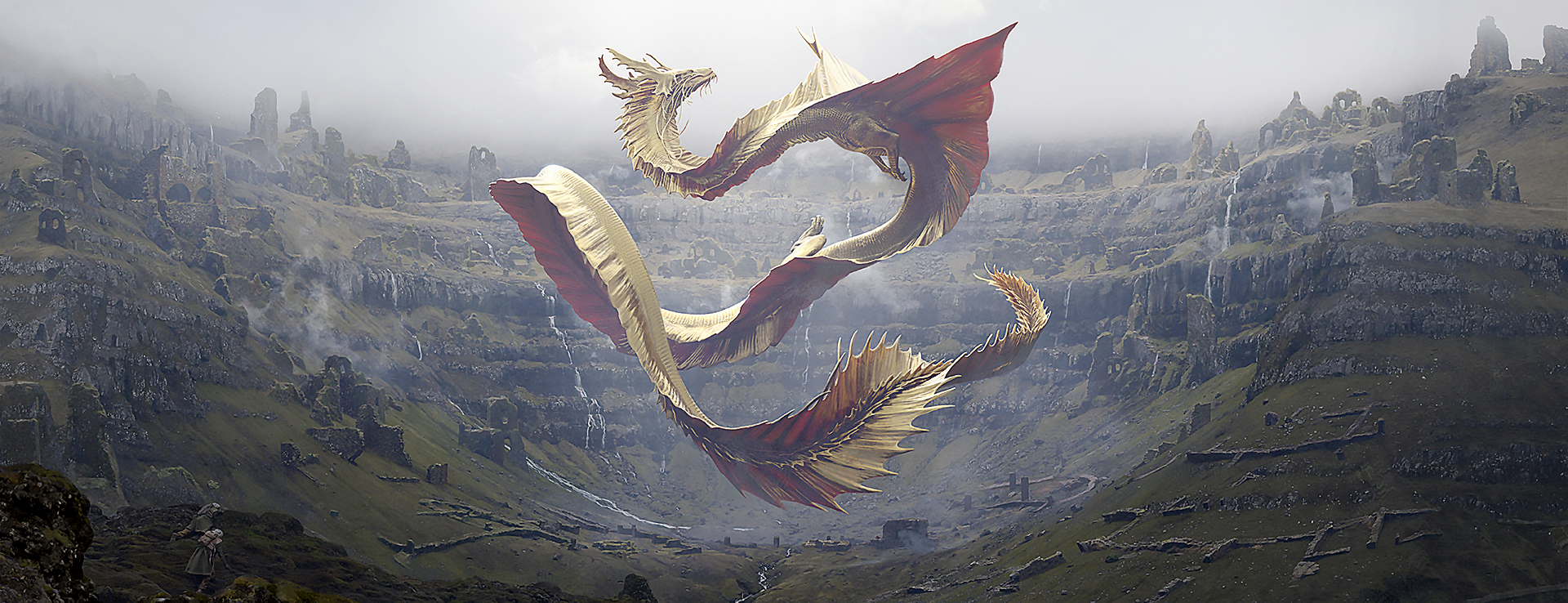 2023 Gold Dragon Key Art – D&D Print by Chase Stone | Cook and Becker